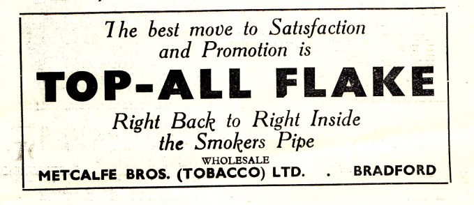 top flake advert – bradford sport history